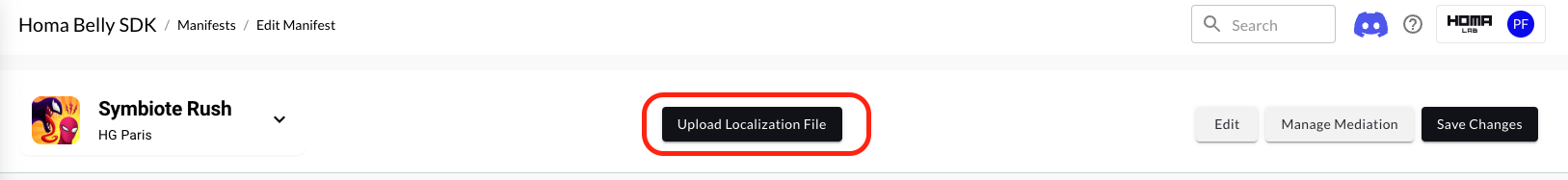 Localization | HOMA SDK