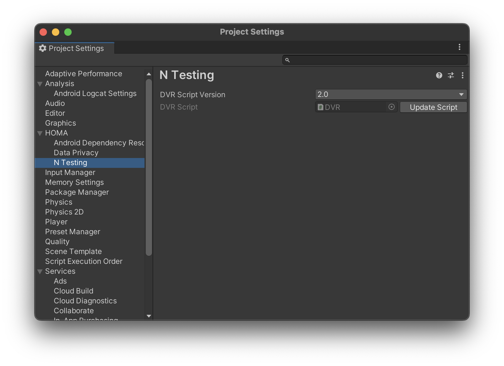 N-Testing | HOMA SDK
